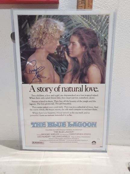 Autographed Christopher Atkins A Story Of Natural Love. The Blue ...
