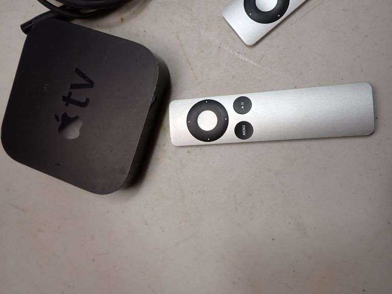 TWO APPLE TV BOXES W/REMOTES & 1 CORD - Auction Ohio