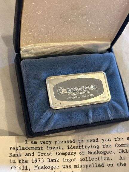 Sterling silver bank-1000 grains - Auction Ohio