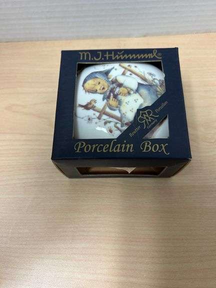M.J. Hummel Porcelain Box - Auction Ohio