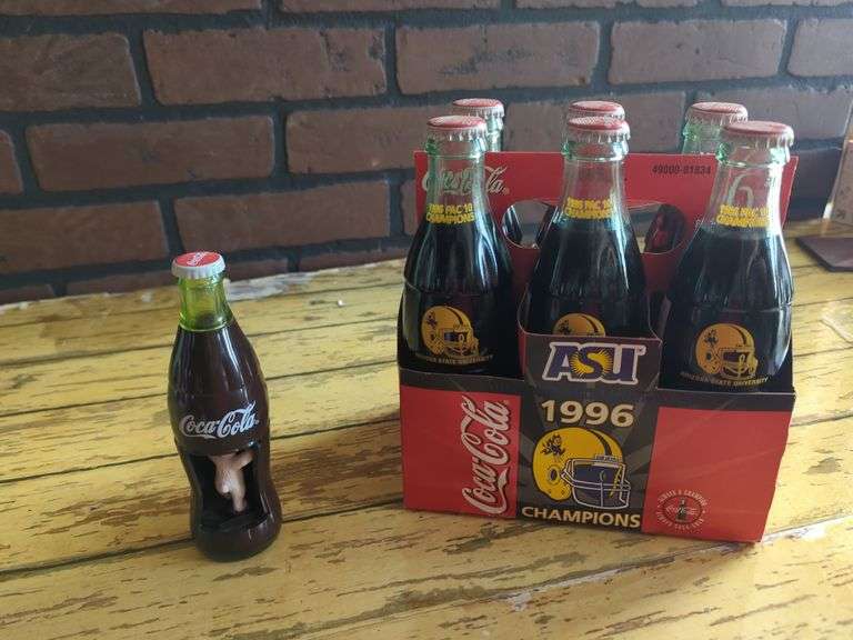 Arizona State University 1996 Pac 10 Champions Coca-Cola Glass Bottles ...