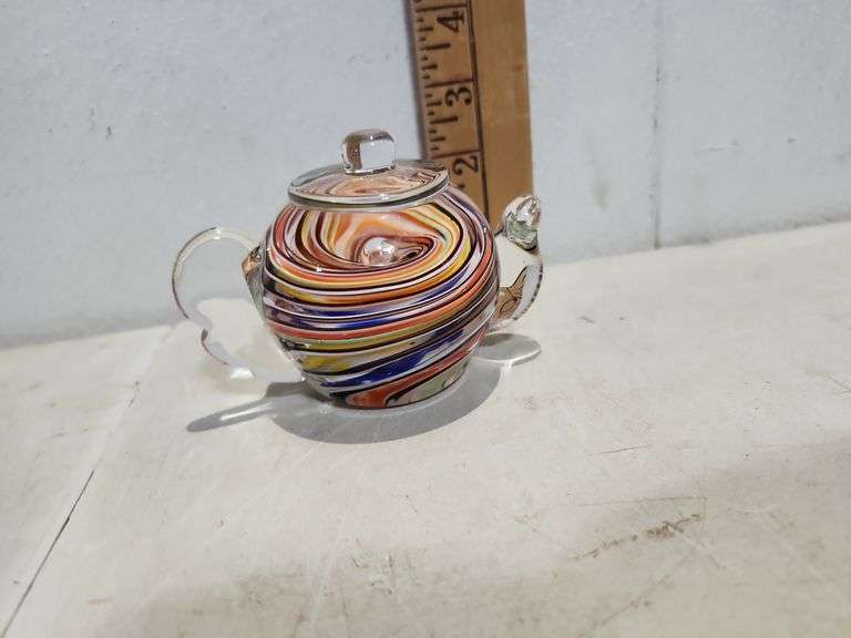Vintage Hand Blown Teapot Paperweight - Auction Ohio