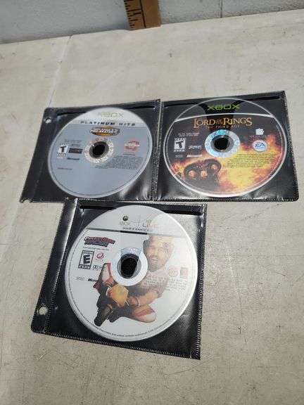 3 Xbox Games Tony Hawk Pro Skater 3, Lord of the Rings The 3rd Age, Pocket Bike Racers - Auction ...