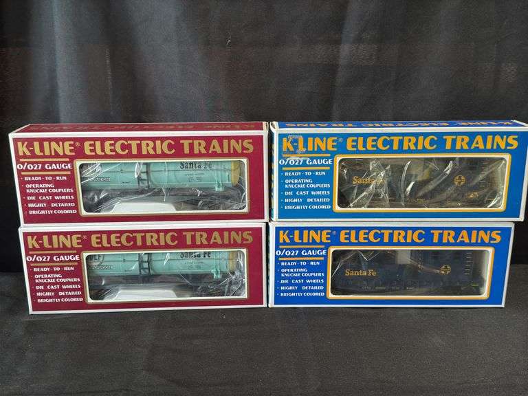 K-Line Santa Fe Tankers & Boom Cars - Auction Ohio