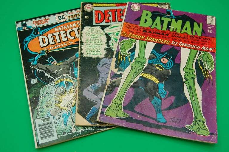 (3) Early Comics: Batman & (2) Detective - Auction Ohio