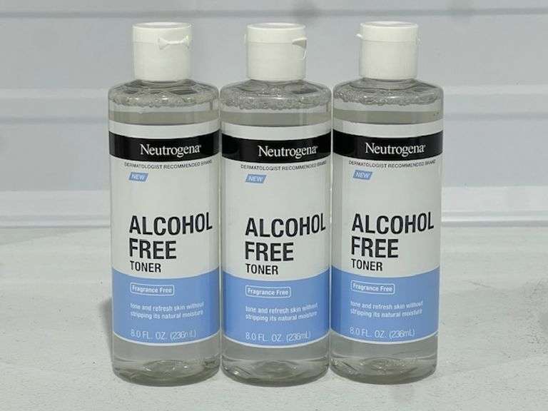 (3) Neutrogena Alcohol-Free Gentle Daily Fragrance-Free Face Toner ...