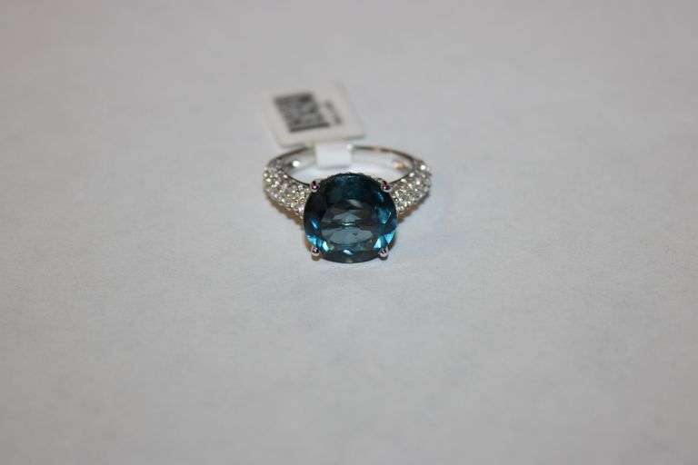 Sterling Silver & Blue Gemstone Rings - Auction Ohio