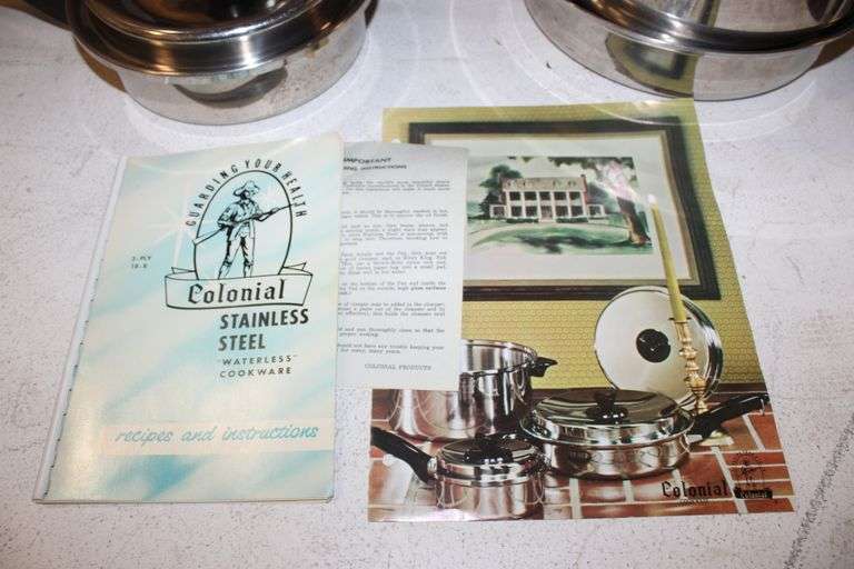 Colonial Stainless Steel Cookware - Auction Ohio