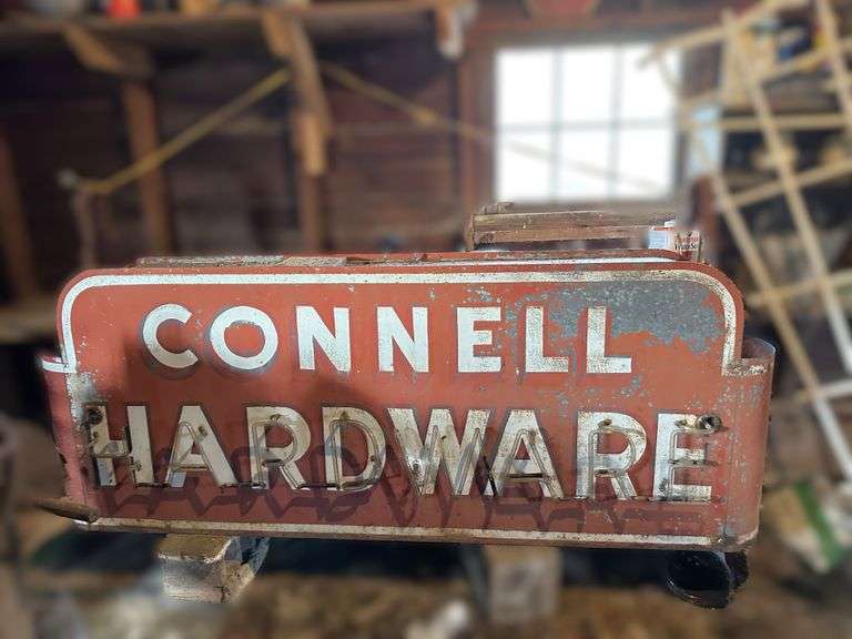 HUGE double sided neon sign! Over 75 years old! Iconic hardware store ...