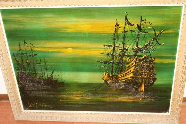 Lee Burr Galleon Painting - Auction Ohio