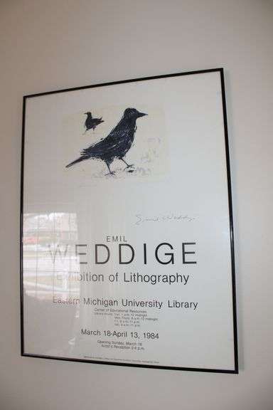 Emil Weddige Exhibition Poster - Auction Ohio