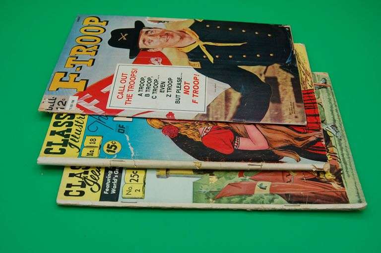 (3) Early Comics: F-Troop & (2) Classics Illustrated - Auction Ohio