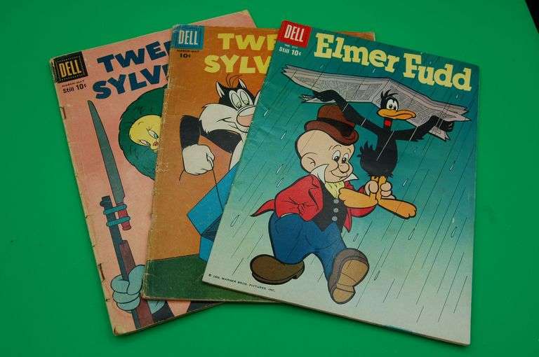(3) 10¢ Comics: Elmer Fudd & (2) Tweety & Sylvester - Auction Ohio