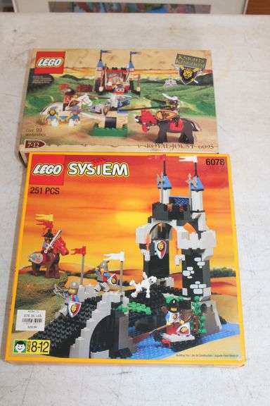 LEGO System 6095 Knights Kingdom Royal Joust & 6078 Drawbridge Builder ...