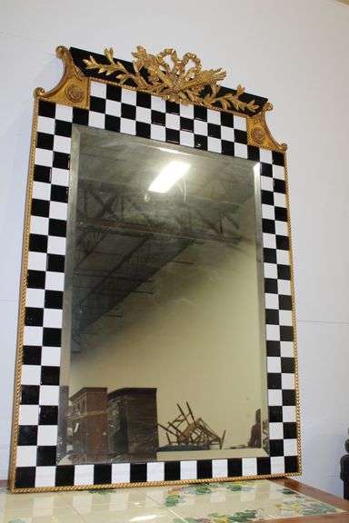 Checkered Regalia Mirror - Auction Ohio