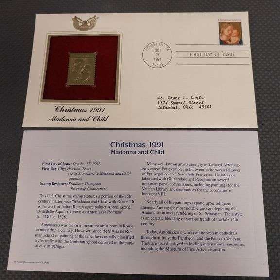 22KT Stamp with First Day Postael Stamp and Information Card included ...
