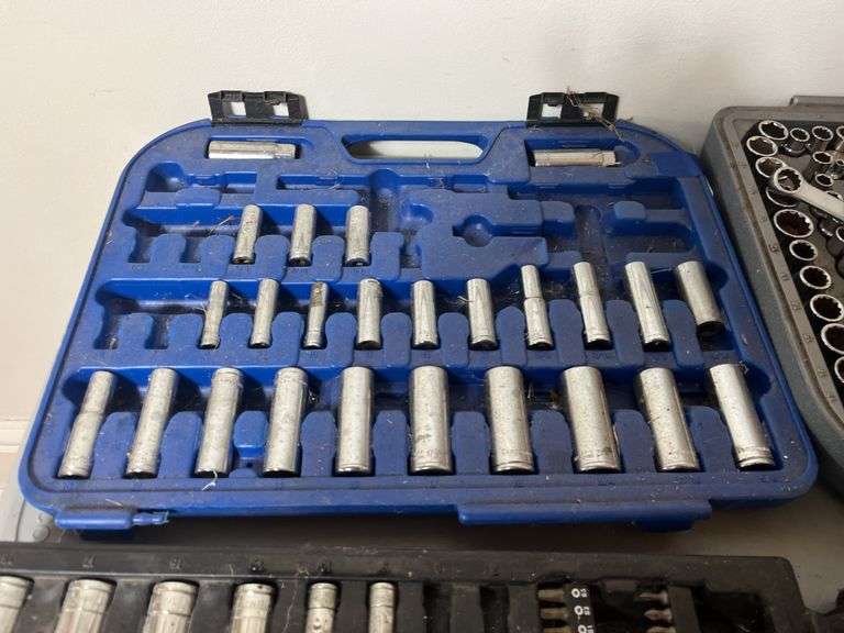 Large Assorted Socket & Wrench Set Lot - Auction Ohio