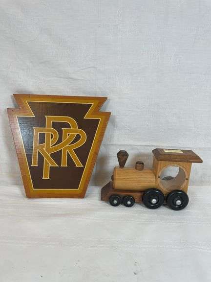 PRR Sign & Wood Bank - Auction Ohio
