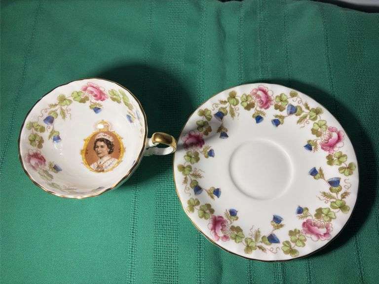 Queen Elizabeth coronation teacup - Auction Ohio
