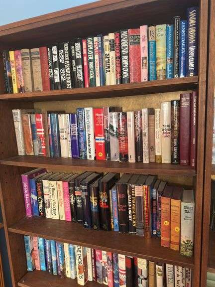Large bookcase/shelves - Auction Ohio