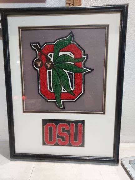 Framed OSU Patches - Auction Ohio