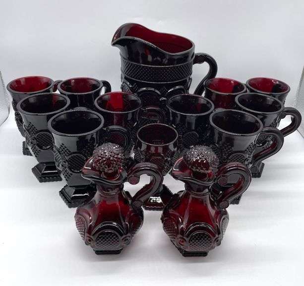 Ruby Avon Glassware - Auction Ohio