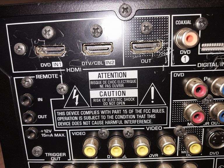 Yamaha Natural Sound AV Receiver RX-V563 - Cinema DSP Digital - Auction ...