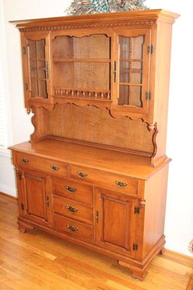 Tell City Chair Co. Young Republic China Hutch & Buffet - Auction Ohio