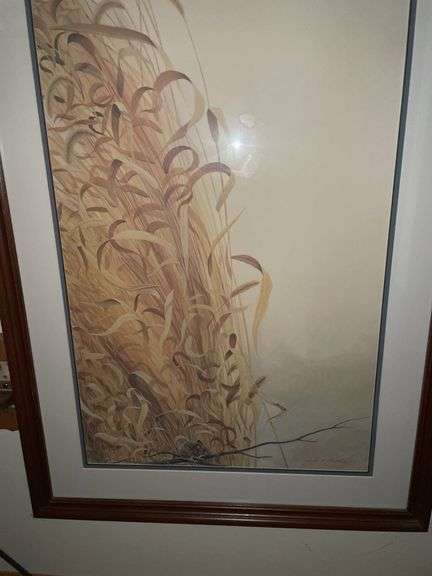 Framed print signed by artist - Auction Ohio