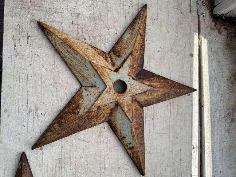 Antique architectural Cast Iron Star - Auction Ohio