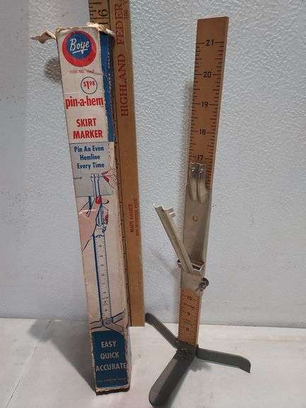 Boye Pin-A-Hem Skirt Marker In Original Box - Auction Ohio