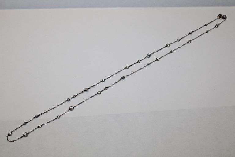 Sterling Silver & Rhinestone Necklace - Auction Ohio