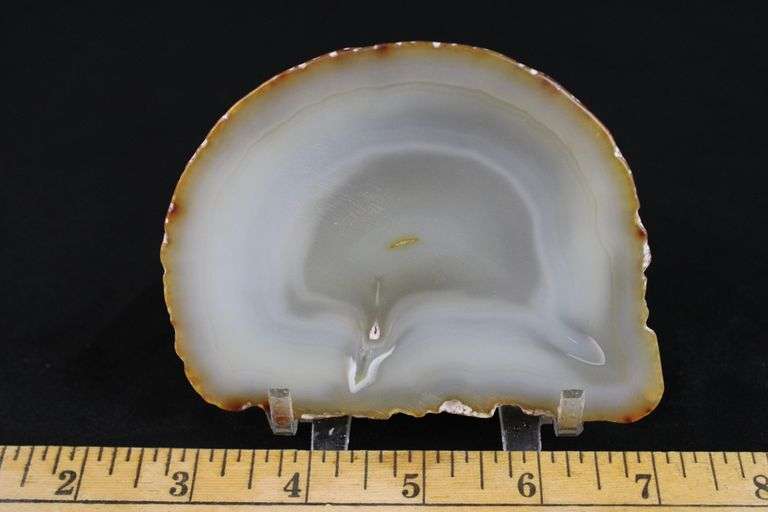 Polished Brazilian Agate Slab - Auction Ohio
