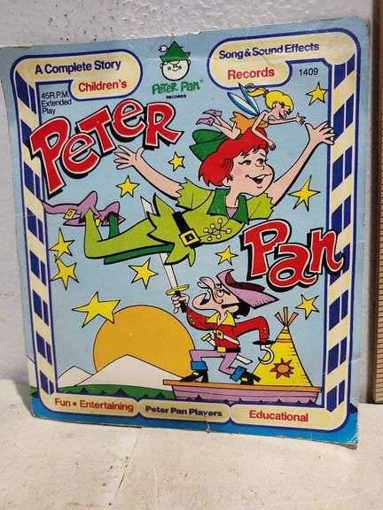 Vintage Peter Pan Peter Pan 45 Record W/Sleeve - Auction Ohio