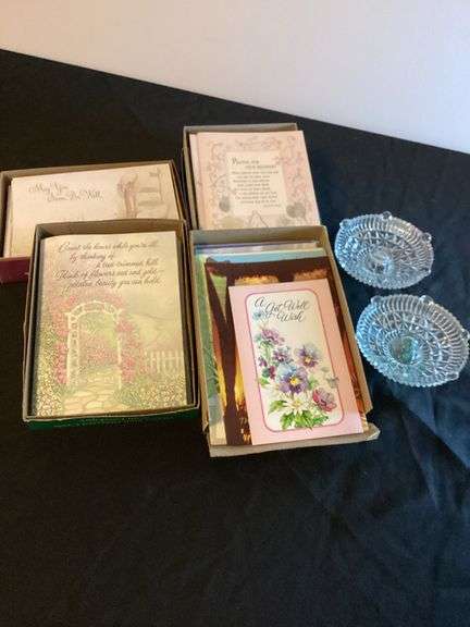 Vintage Inspirational Booklets, Greeting Cards & Glass Candle Holders ...
