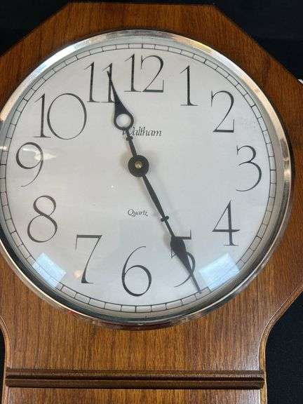 Waltham Regulator Wall Clock - Auction Ohio