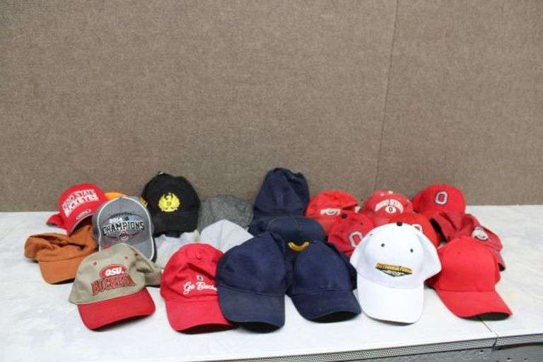 Collection of Assorted Baseball Caps, Ohio State Buckeyes and Others ...