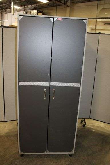 Coleman Storage Cabinet with Adjustable Shelves and Locking Doors ...