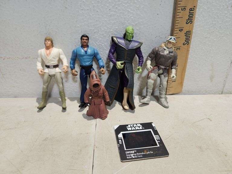 1990's Kenner Star Wars Jaws, Han Solo, Prince Xizor, Lando Calrissian ...