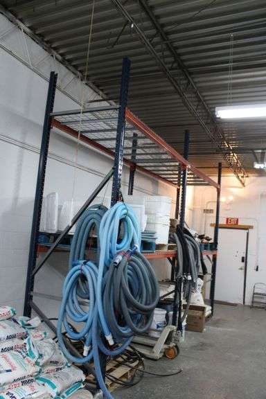 Steel Pallet Racking System With Wire Decking - Auction Ohio
