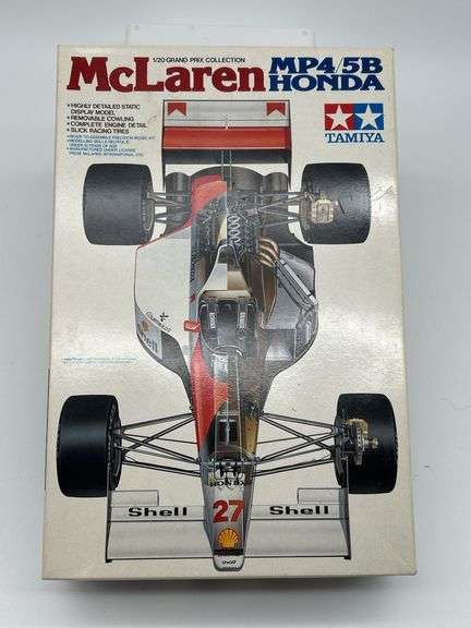 Tamiya McLaren MP4/5B Honda 1/20 Scale Model Kit - Auction Ohio