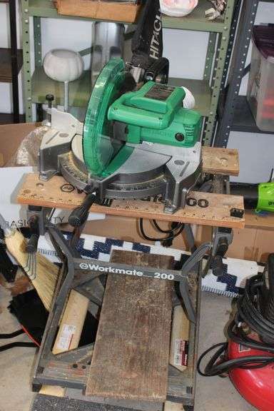 Hitachi Miter Saw & Workmate 200 Bench - Auction Ohio