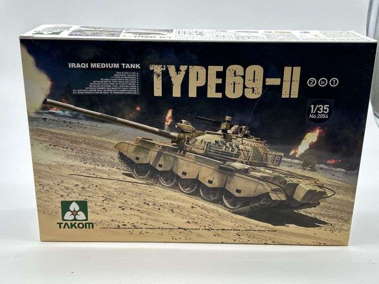 TAKOM 1/35 Iraqi Medium Tank Type 69-II Model Kit No. 2054 - Auction Ohio
