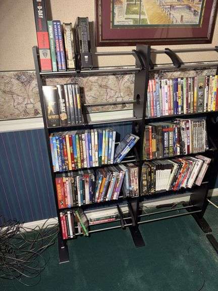 DVDs CDs on Stand - Auction Ohio