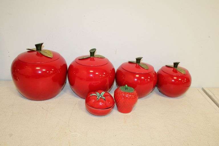 Apples Canisters & More - Auction Ohio