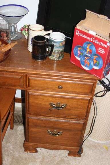 Colonial Desk, Chair & Contents - Auction Ohio