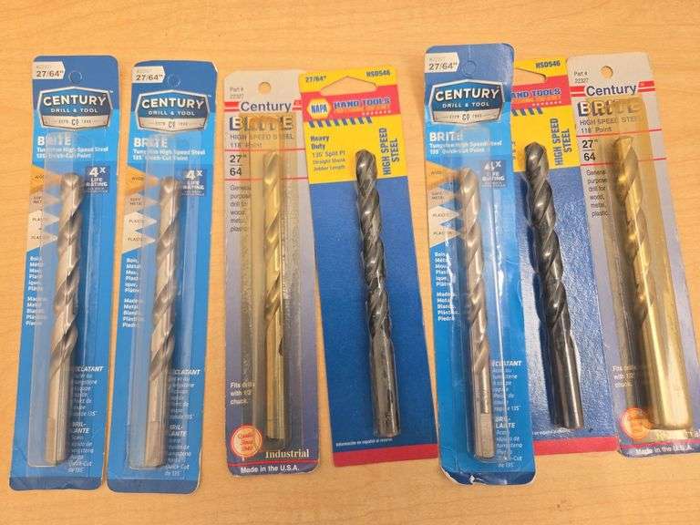 Assorted 27/64ths drill bits. - Auction Ohio