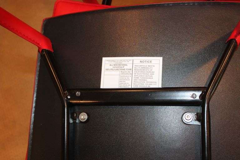 Modern Red Counter Stools - Auction Ohio