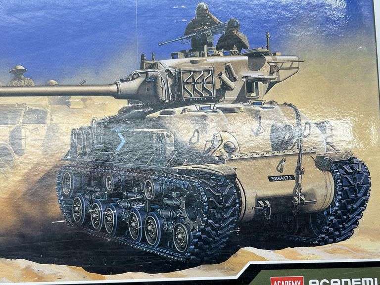 Academy 1/35 Scale I.D.F. Medium Tank M51 Super Sherman Model Kit ...
