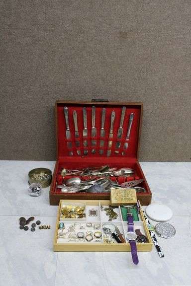 Collection of Flatware, Jewelry, Coin and Miscellaneous Items - Auction Ohio